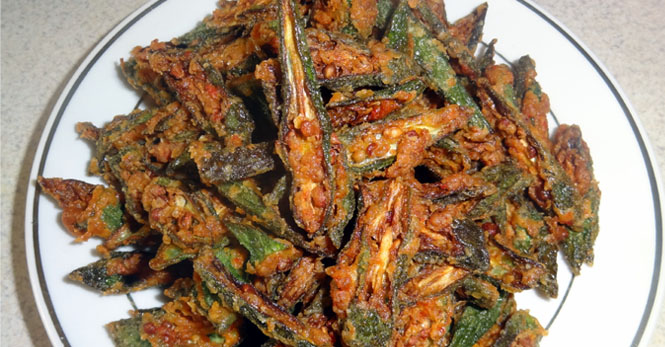 Bhindi Kurkuri - Crispy & Crunchy Okra